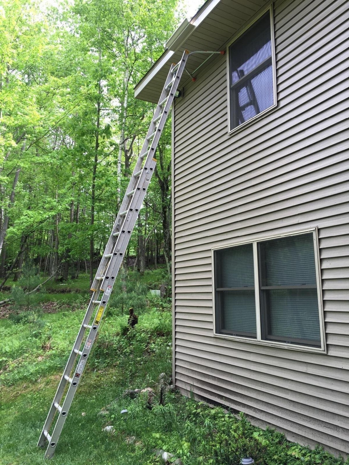 Extension Ladder Stand-Off Stabilizer for Clean/Repair Gutter Window ...