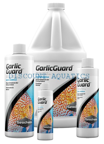 Seachem Garlic Guard Fish Tank Treatment Enhances Appetite 100ml-250ml ...