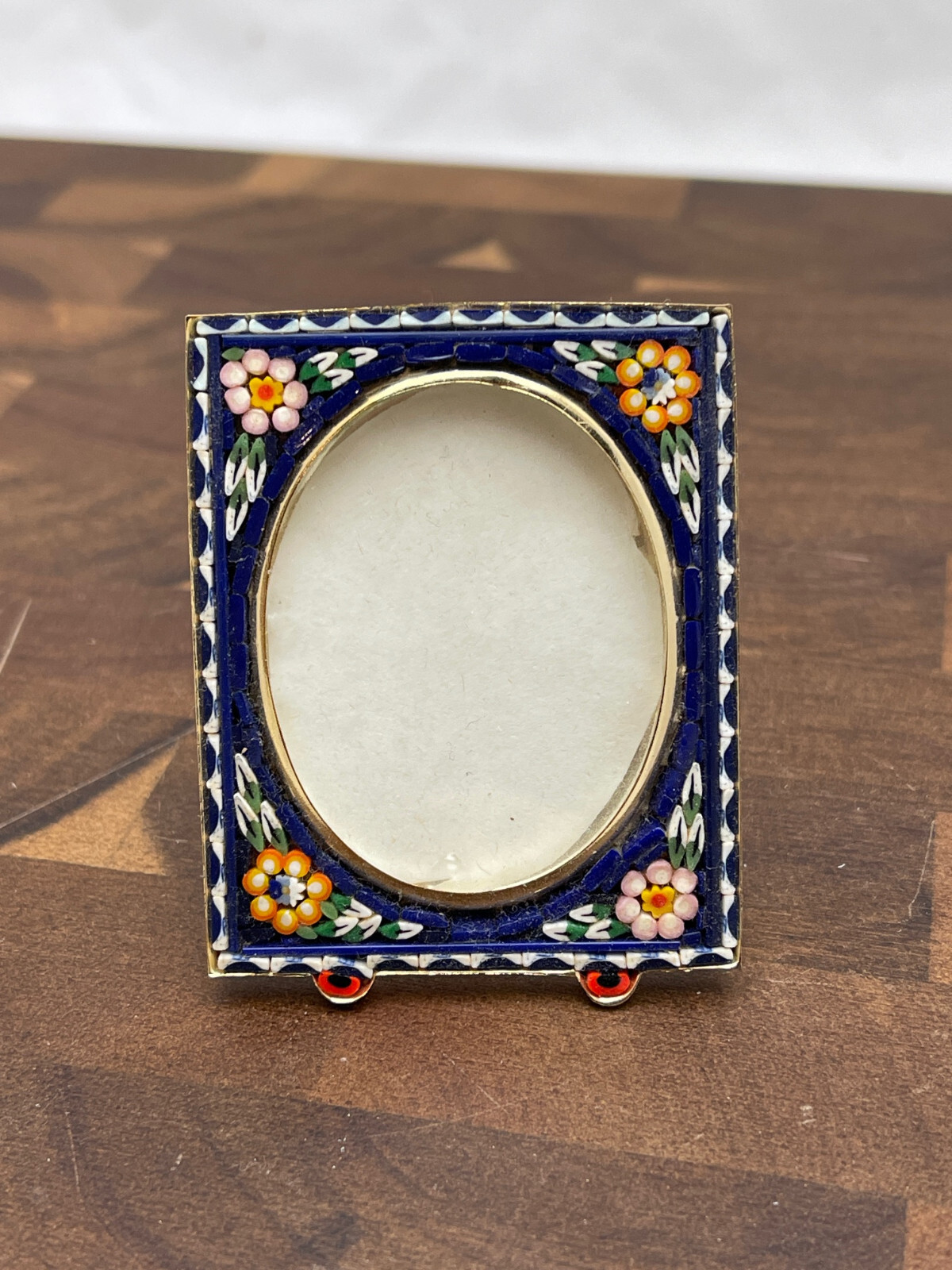 Golden Small Sized Picture Frame Made Of Tiny Stones Made in ITALY | eBay