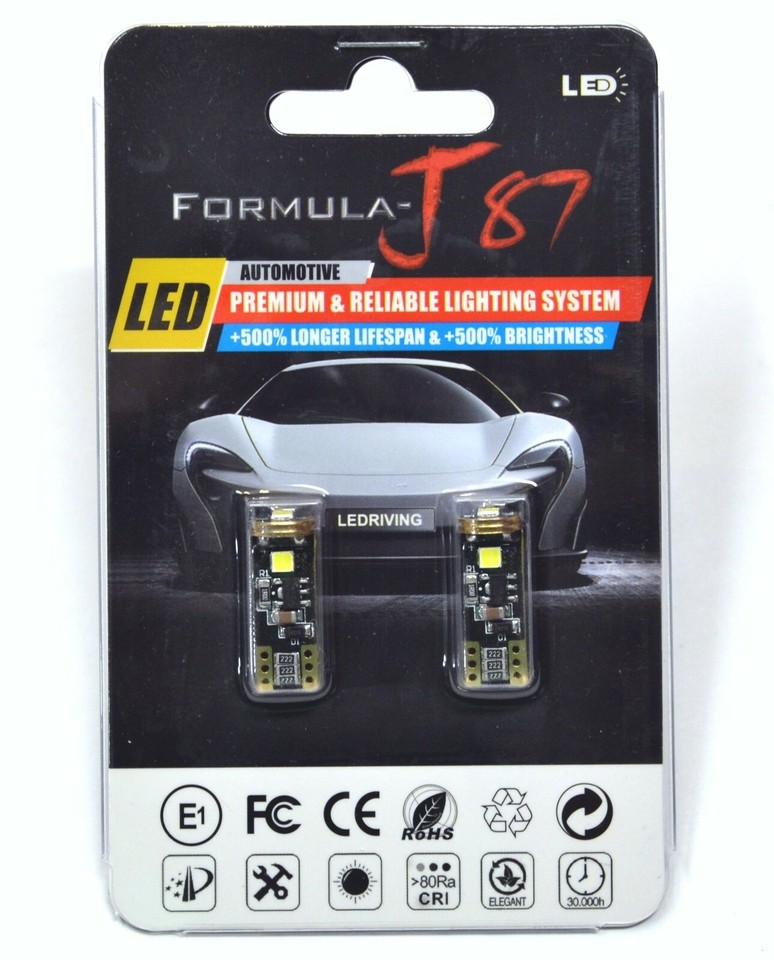 Errore Canbus Luce LED 168 Icy Blu 8000K Due Lampadina Targa Etichetta ...