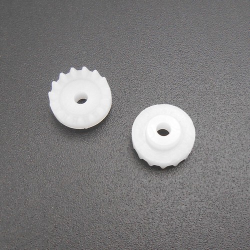 20Pcs 0.5M 15T Plastic Spindle Crown Reduction Gear 15 Teeth Bore 2MM 1 ...
