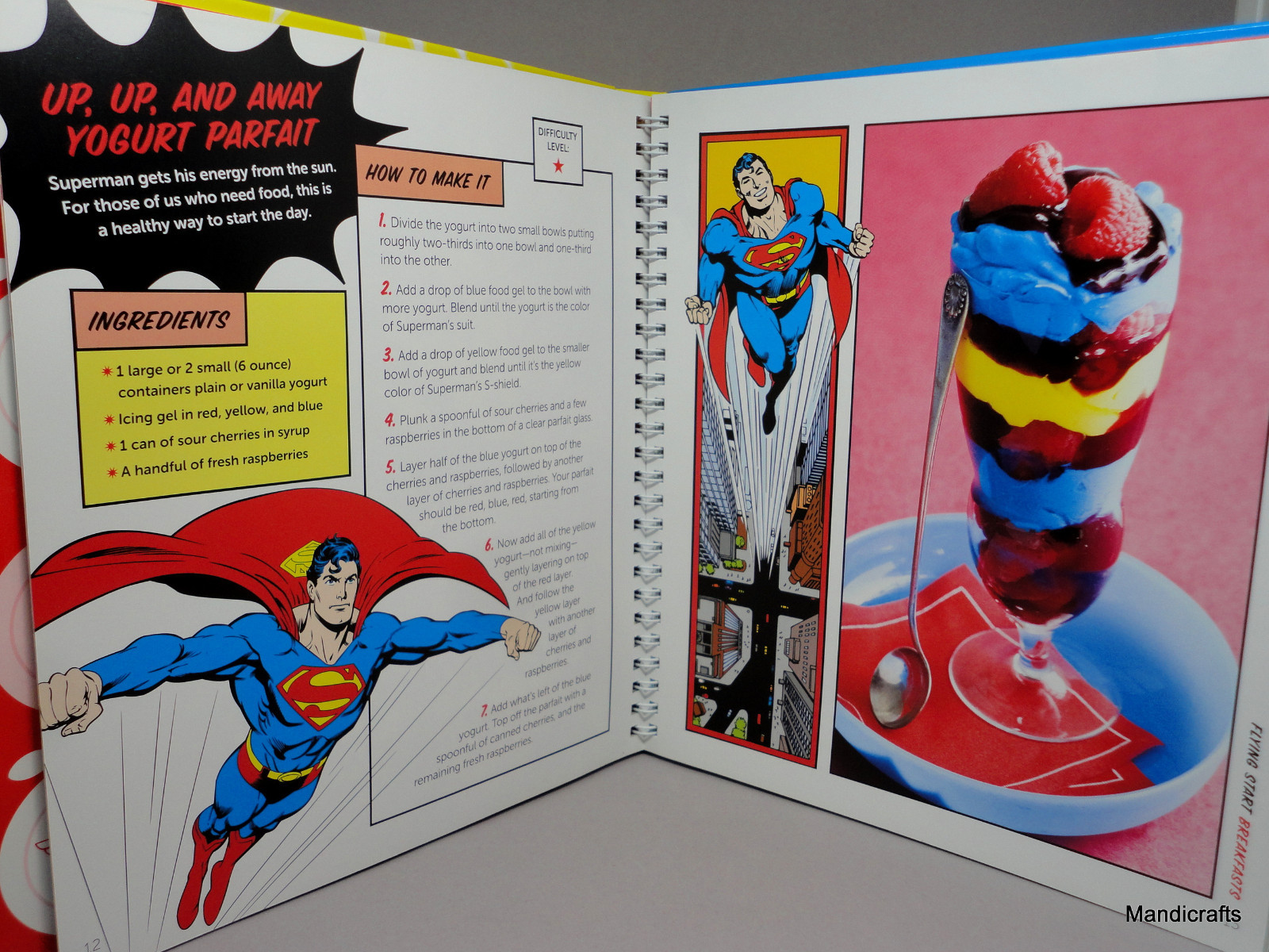 Official DC Comics Super Hero Cookbook 50+ Kids Recipes 2013 M Mead ...