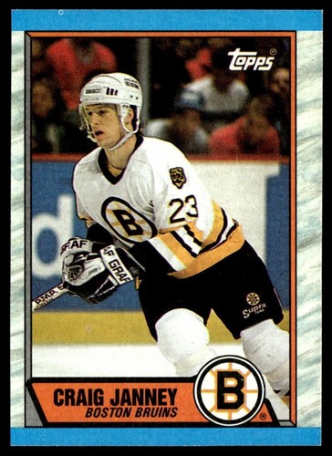 1989-90 Topps #190 Craig Janney Rookie Boston Bruins | eBay