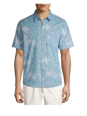 Men’s Size Small (34-36) George Classic Fit Short Sleeve Button Front ...