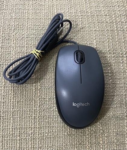 Logitech M100 Wired USB Mouse PN# 810-002141 Black/Gray USB Computer ...