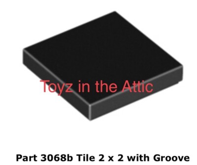 Lego 1x 3068b Black Tile 2 x 2 with Groove 6931 FX-Star Patroller | eBay