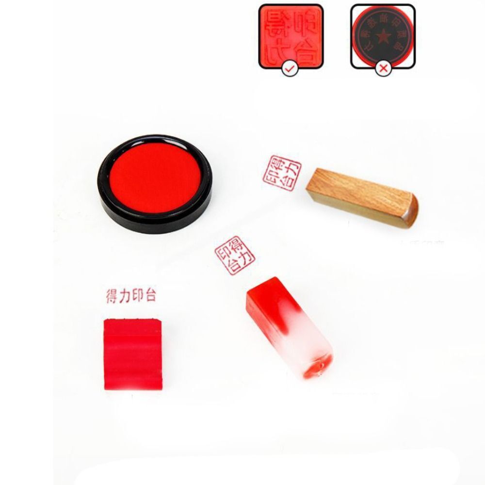 Ink Pad Fingerprint Inkpad Thumbprint Professional Finger Ink Pad Red ...