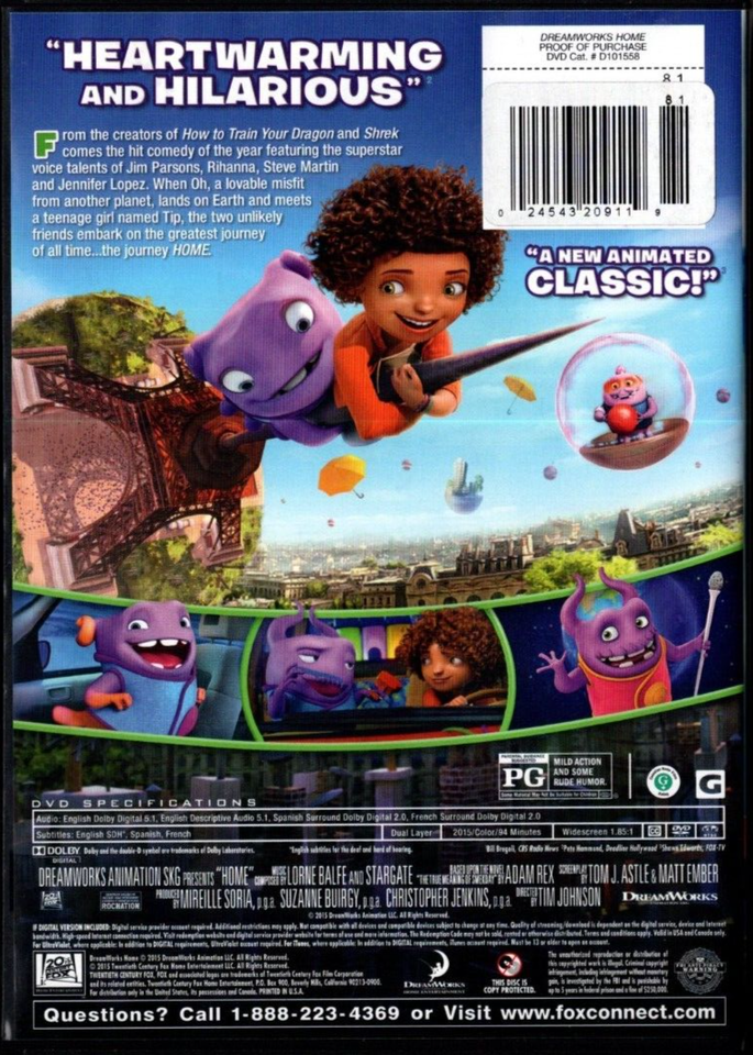 Home (DVD, 2015, DreamWorks) | eBay