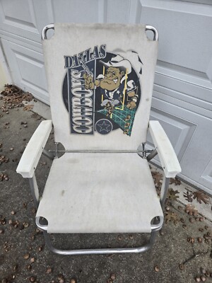 Vintage Dallas Cowboys Very Rare 1980s NFL Aluminum Folding Lawn Chair ...