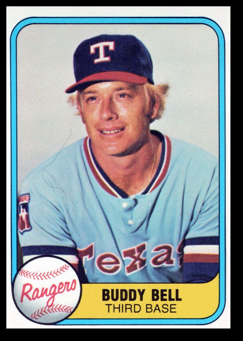 1981 Fleer Buddy Bell Texas Rangers #625 | eBay