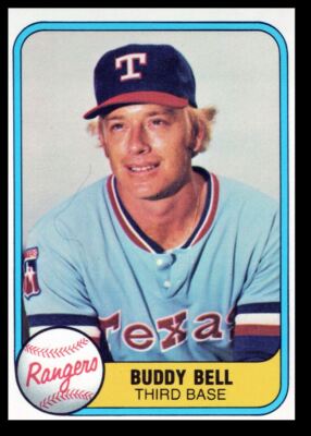 1981 Fleer Buddy Bell Texas Rangers #625 | eBay