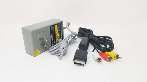 AC Power Adapter and AV Audio Video Cable Set for Slim PlayStation One ...