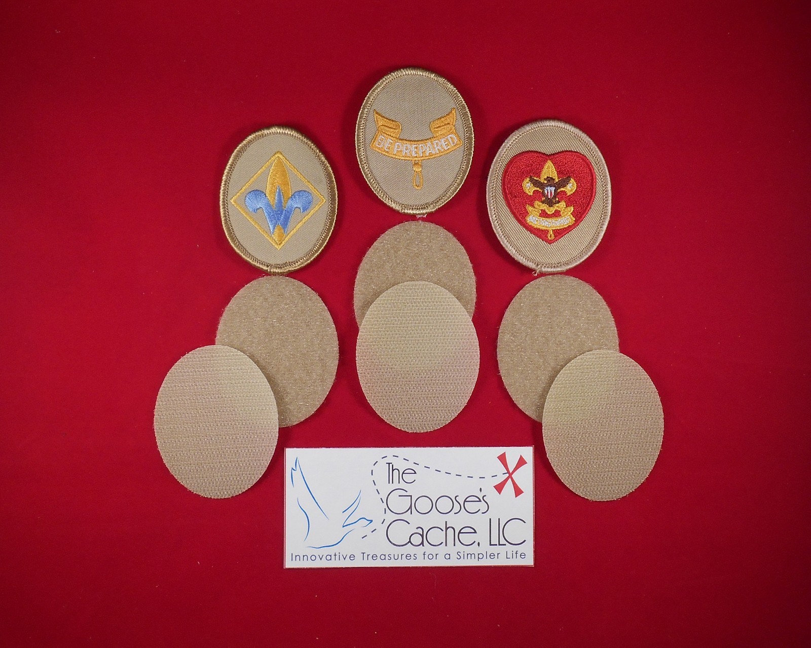 Tan Sew-on Hook and Loop for Attaching Patches to Scout BSA Shirts | eBay