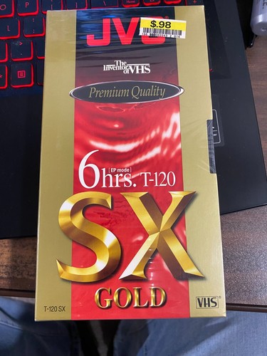 Vintage JVC VHS Tapes T-120 SX Blank High Performance New Sealed Rare ...