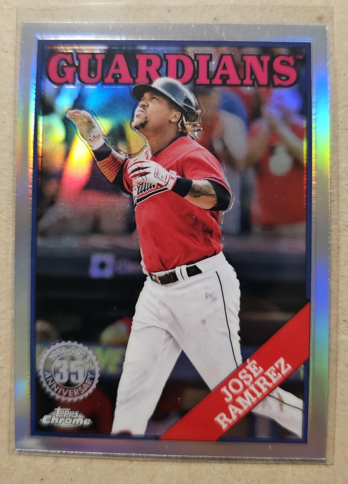 2023 Topps Chrome #88BC-17 Jose Ramirez 35th Anniversary Cleveland ...