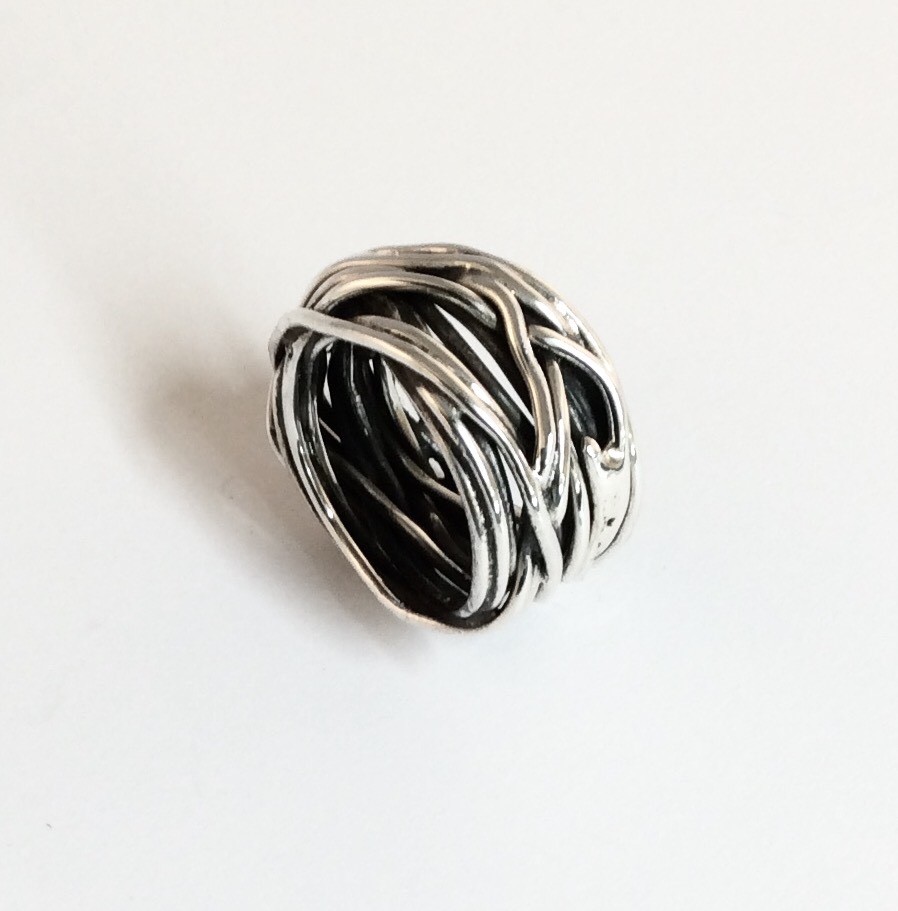 Sterling Silver Wire Band R021204 Size About 7 & 3/4 | eBay