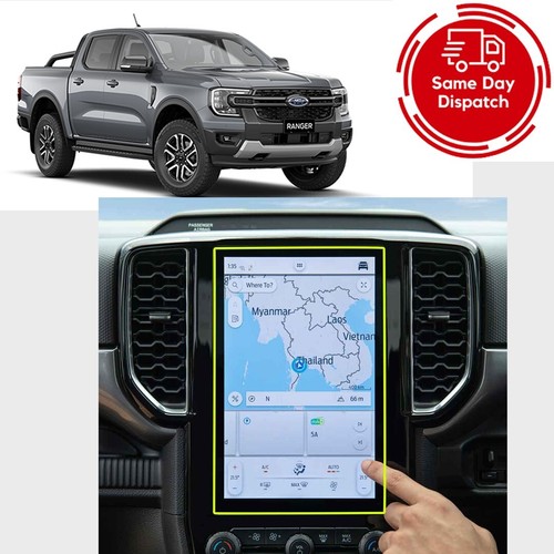 10.1 inch tempered glass screen protector to fit Next gen Ford Ranger ...