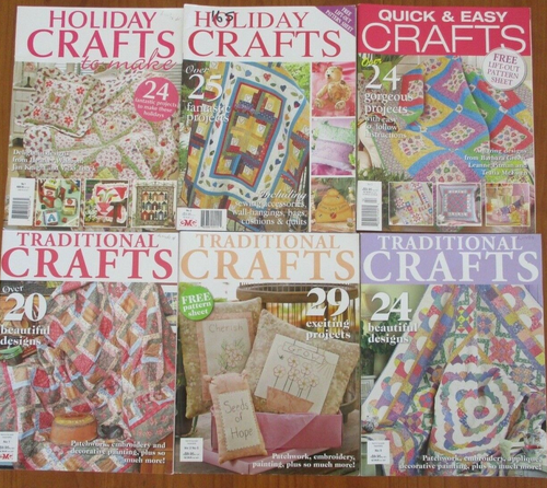 CRAFT Magazines BULK LOT Holiday Traditional Quick Easy Cottage Crafts ...