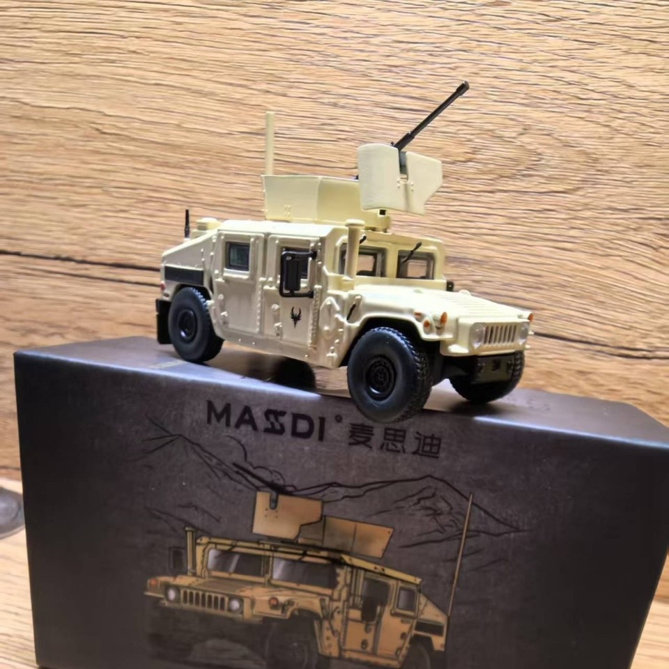 Masdi 1/64 Hummer H1 armored car Military Vehicle Model | eBay