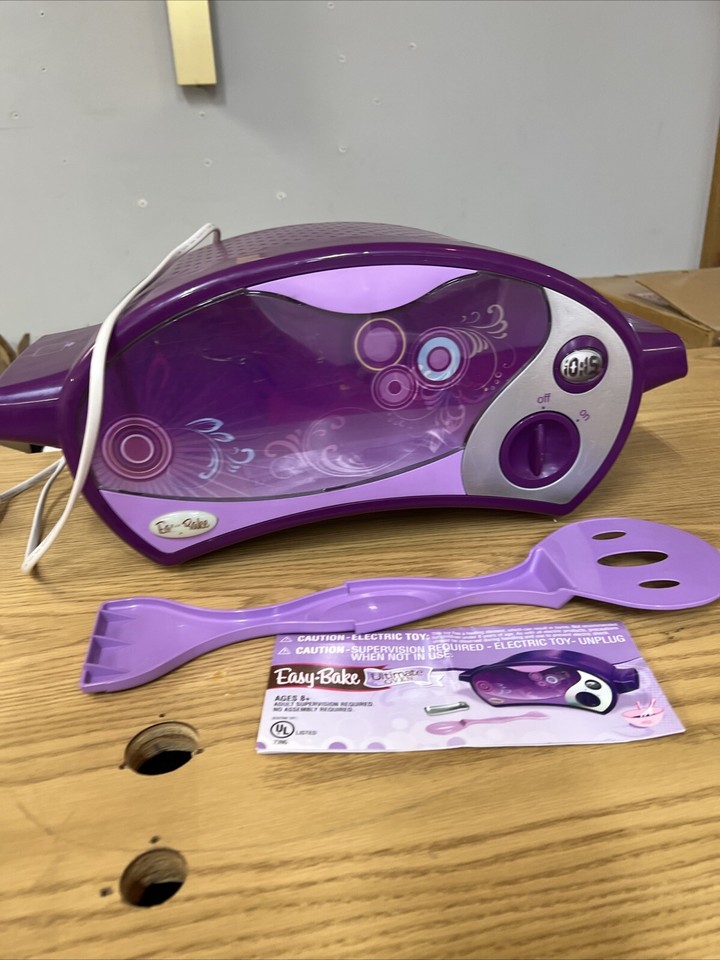 HASBRO EASY BAKE OVEN PURPLE NO TRAY With Spatula Works | eBay