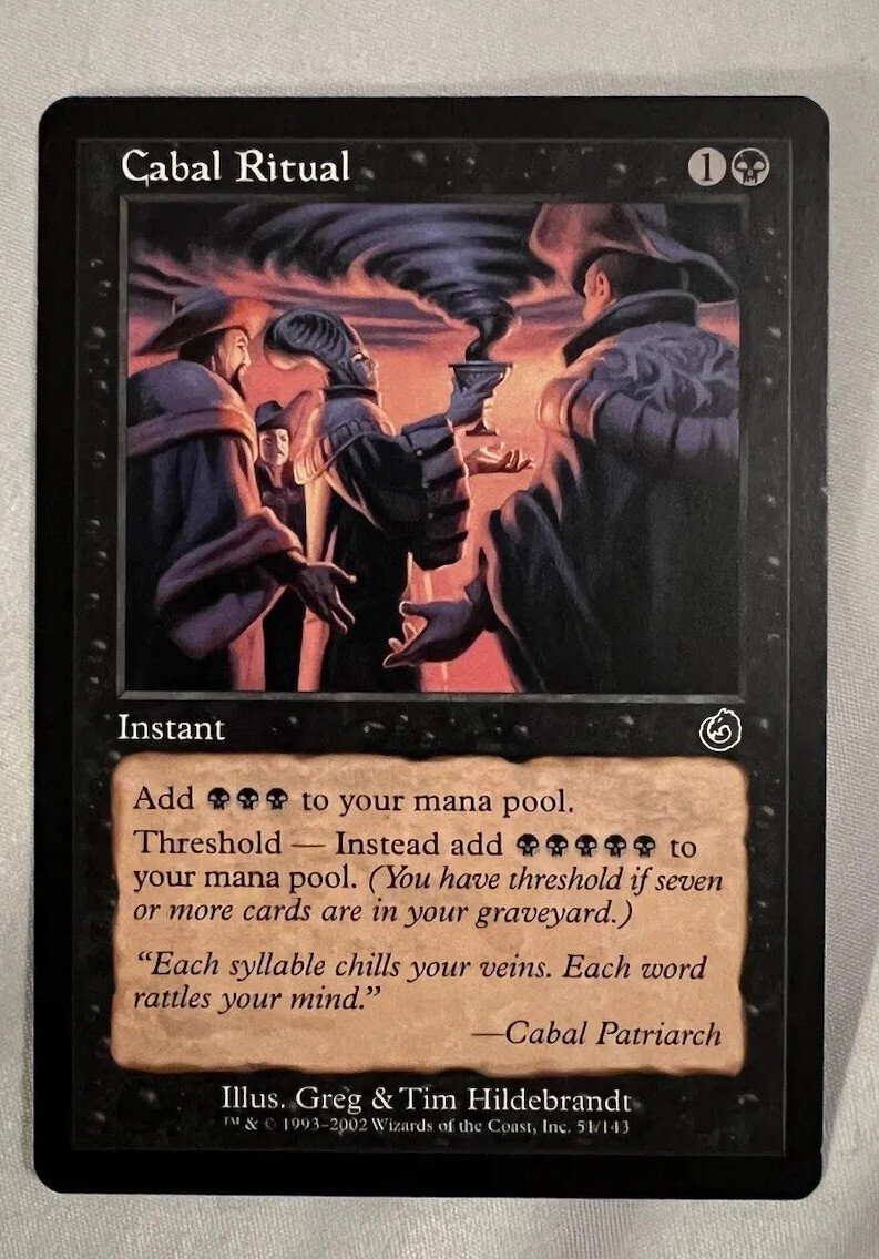 MTG Magic The Gathering Cabal Ritual | eBay