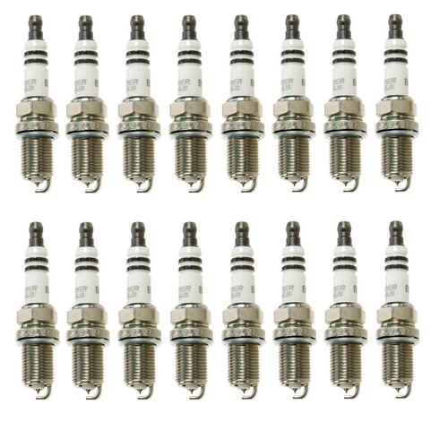 Bosch OE Fine Wire Double Platinum Set of 16 Spark Plugs 1mm Gap For ...