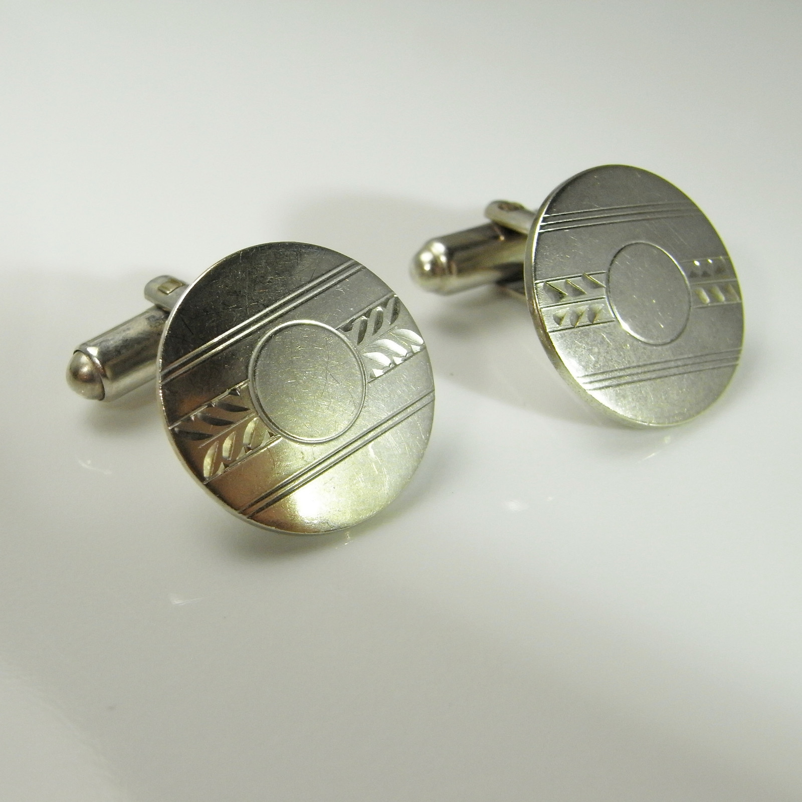 Vintage Silver Cufflinks with Box Unique Mens Cuff Links | eBay Australia