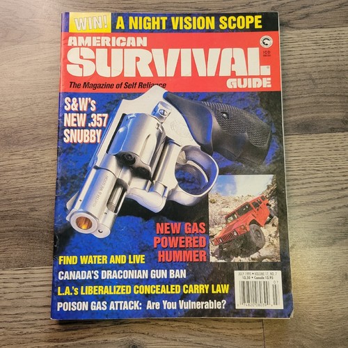 American Survival Guide Magazine July 1995 Survivalist Learning to ...