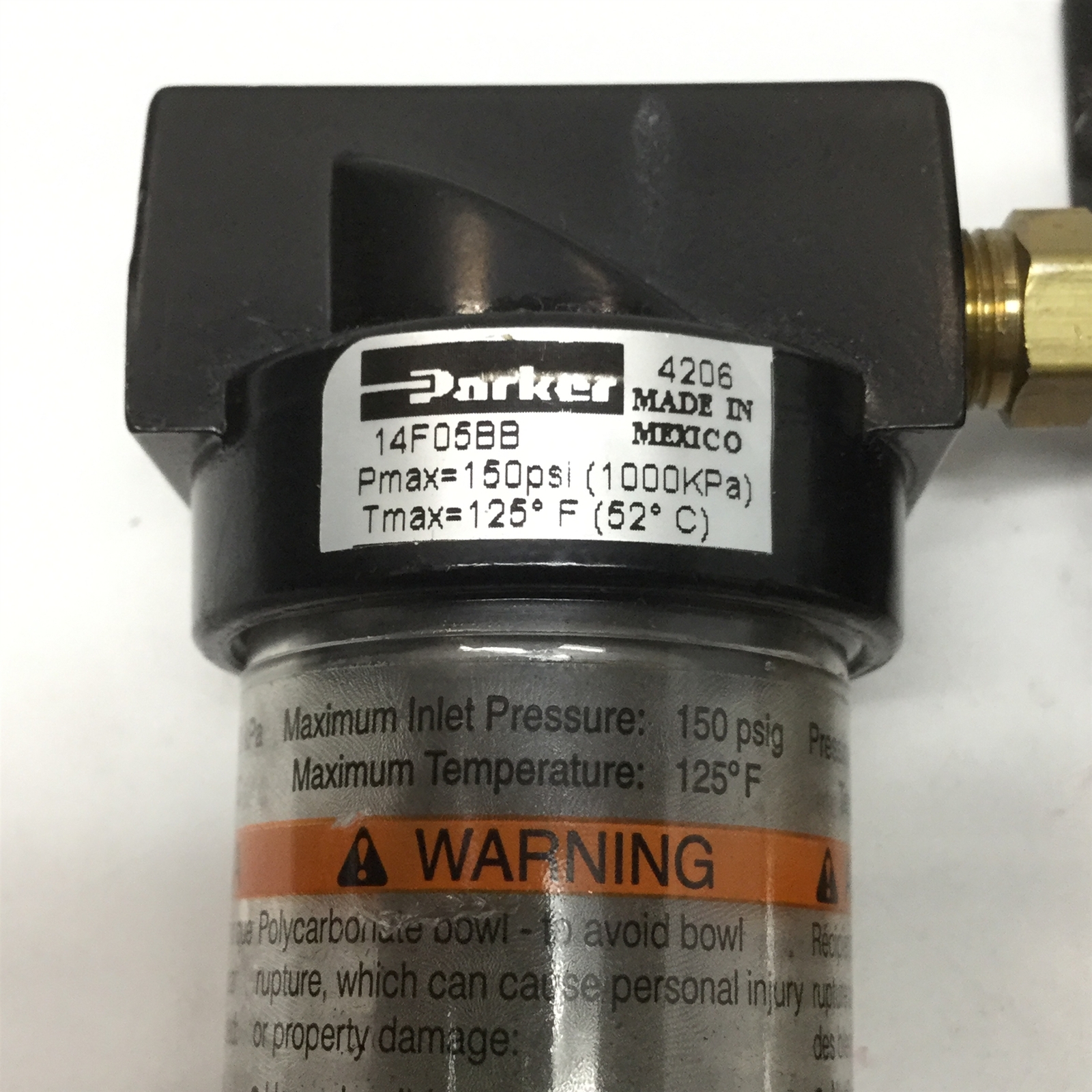 Parker 14F05BB & 10F05ED Pneumatic Air Miniature Particulate Filters ...