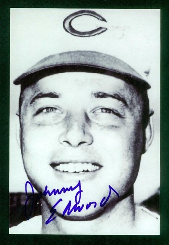#0257, 4" x 6" Photo Card, Signed-Autographed, Johnny Edwards ...