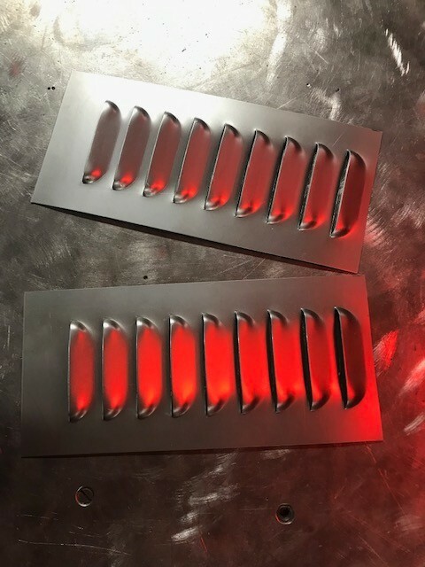 Louver Panels 3'' 9-louvers hot rod rat rod weld Made from 18 gauge ...