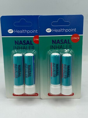 Healthpoint NOSE Nasal Inhaler Twin Pk Menthol Eucalyptus Congestion X2 ...