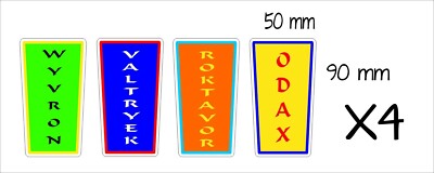 Beyblade Stadium Stickers FOUR (4) 90 x 50 mm each | eBay