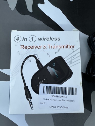 Bluetooth Transmitter Receiver with LCD Screen, 4-in-1 Wireless Audio ...