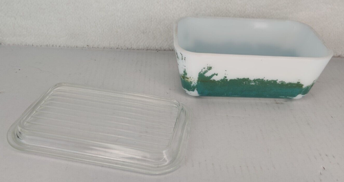 Vintage Pyrex 0502 Green Refrigerator Dish With Lid 5126 | eBay