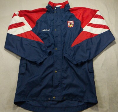 Vintage Arsenal Jacket Soccer Football Futbol Windbreaker Small Adidas ...