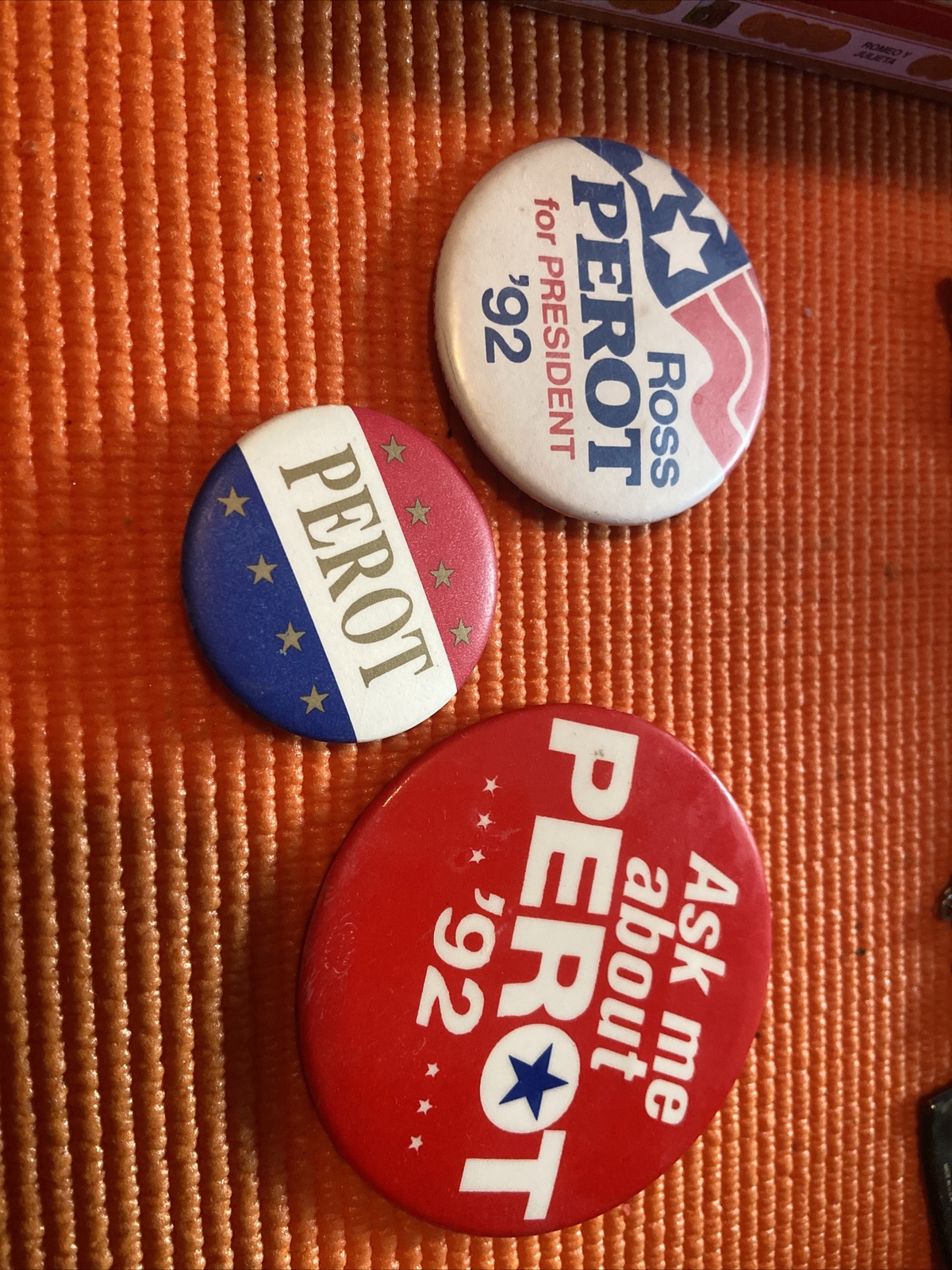 1992 Ross Perot for President Campaign Button “Ask me about Perot ‘92 ...
