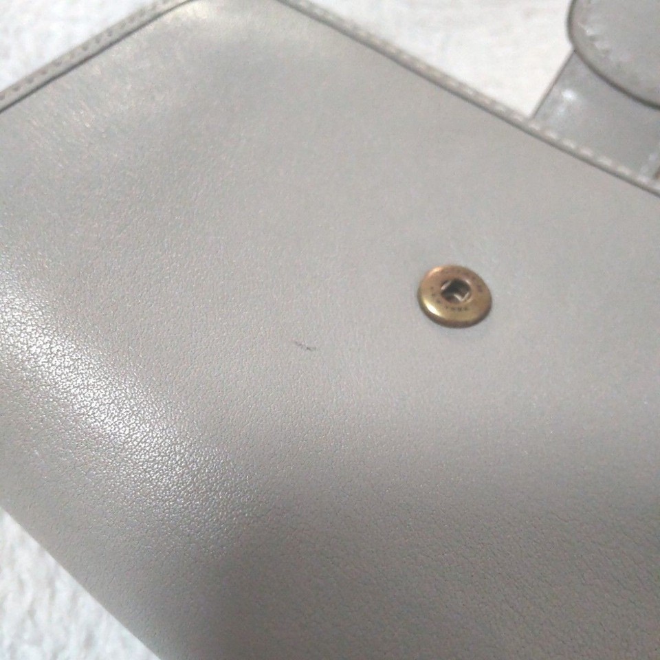 Coach Tabby Bifold Wallet Gray Beige Gold Hardware Used | eBay UK