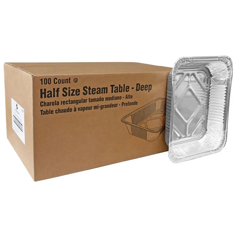 Member's Mark Aluminum Steam Table Pans, Half Size (100 ct.) | eBay