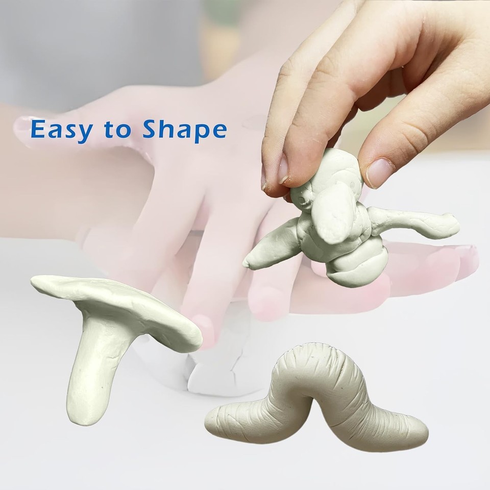ReArt Non-Drying Oil-Based Plasticine Modeling Clay 2.6 Pounds, Non ...
