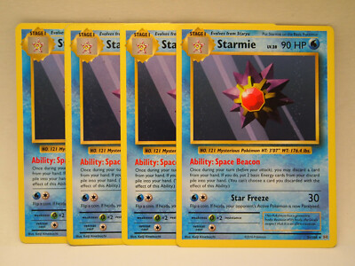 4x Pokemon Evolutions Starmie Rare Card 31/108 NM / LP | eBay