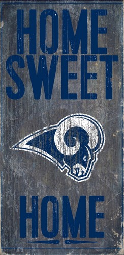 Los Angeles Rams Home Sweet Home Wood Sign - NEW 6" x 12" Wall ...