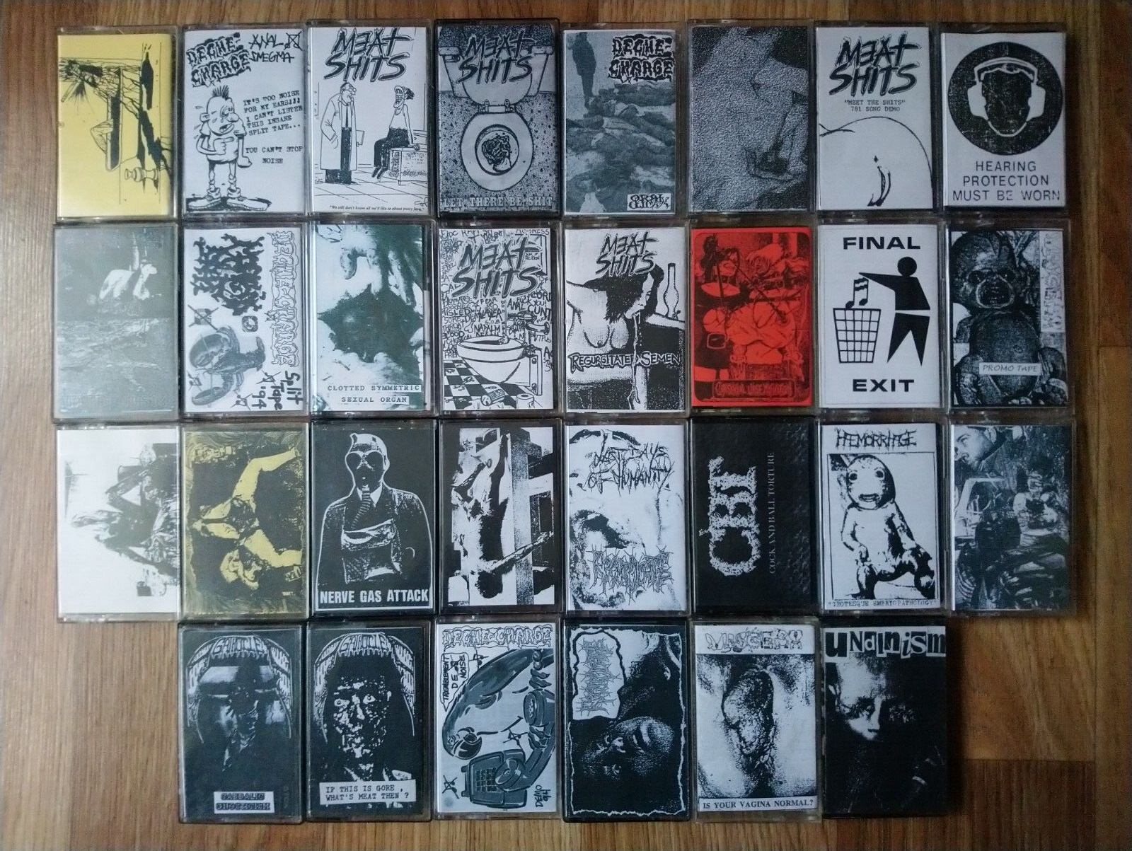 30 Tapes Lot: CUM CBT Meat Shits Deche-Charge LDOH Regurgitate ...
