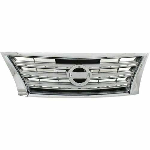 Front Chrome Grille Assembly For 2013-2015 Sentra S SL SV NI1200252 ...