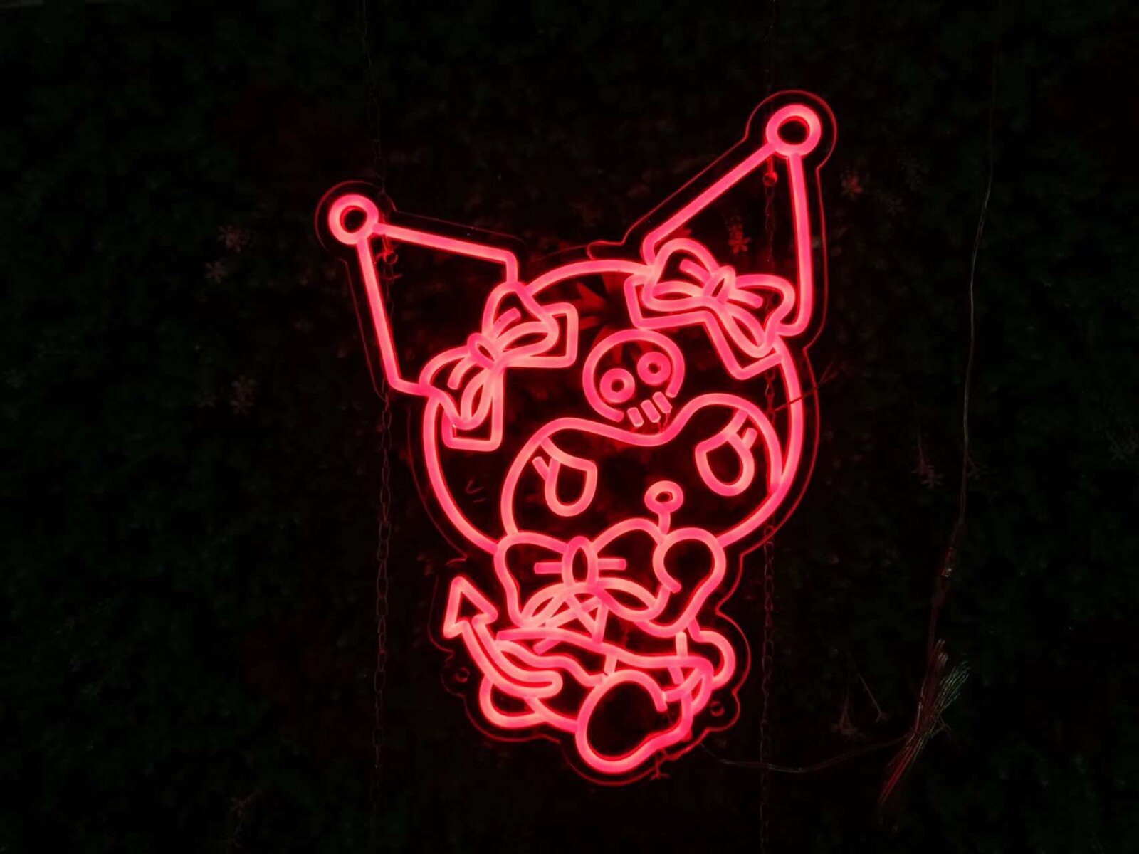 Neon Hello Kitty Background