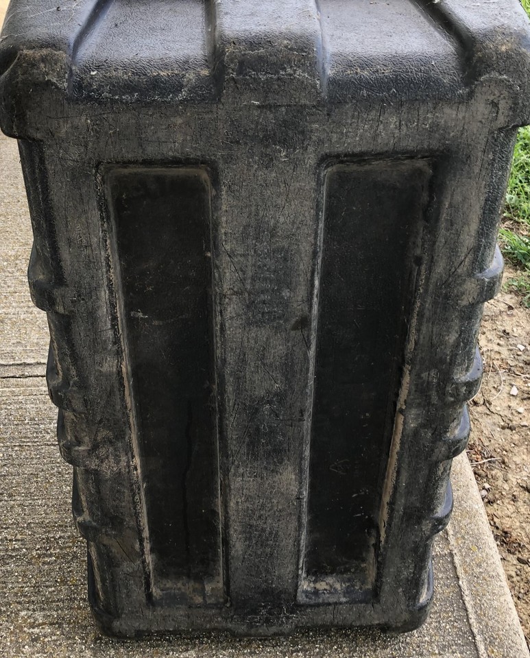 Delta Packer 45 Black Plastic Tool Box 36'' truck storage | eBay