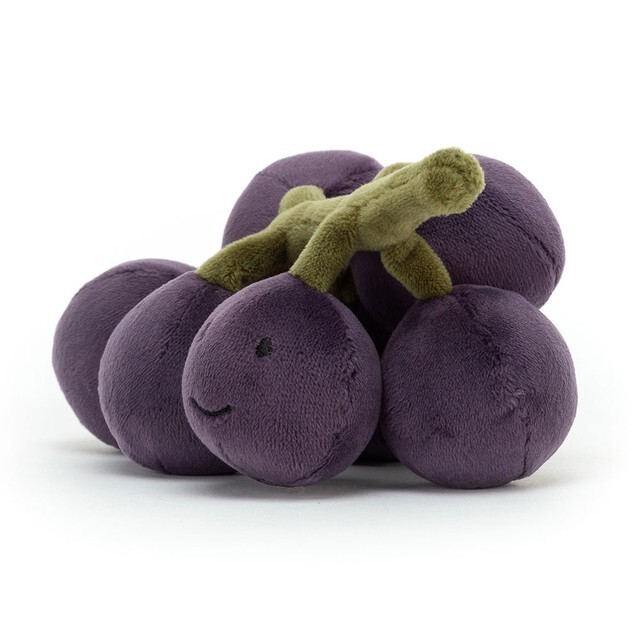 Jellycat Fabulous Fruit Grapes 5.91 Inch Soft Plush Stuffed Toys Cute ...