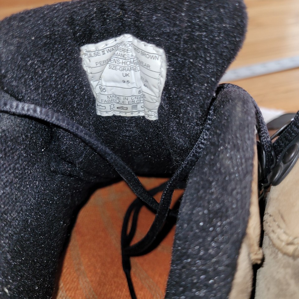 Merrell Pulse II Mens Size 10 Brown Leather Waterproof Vibram Sole ...