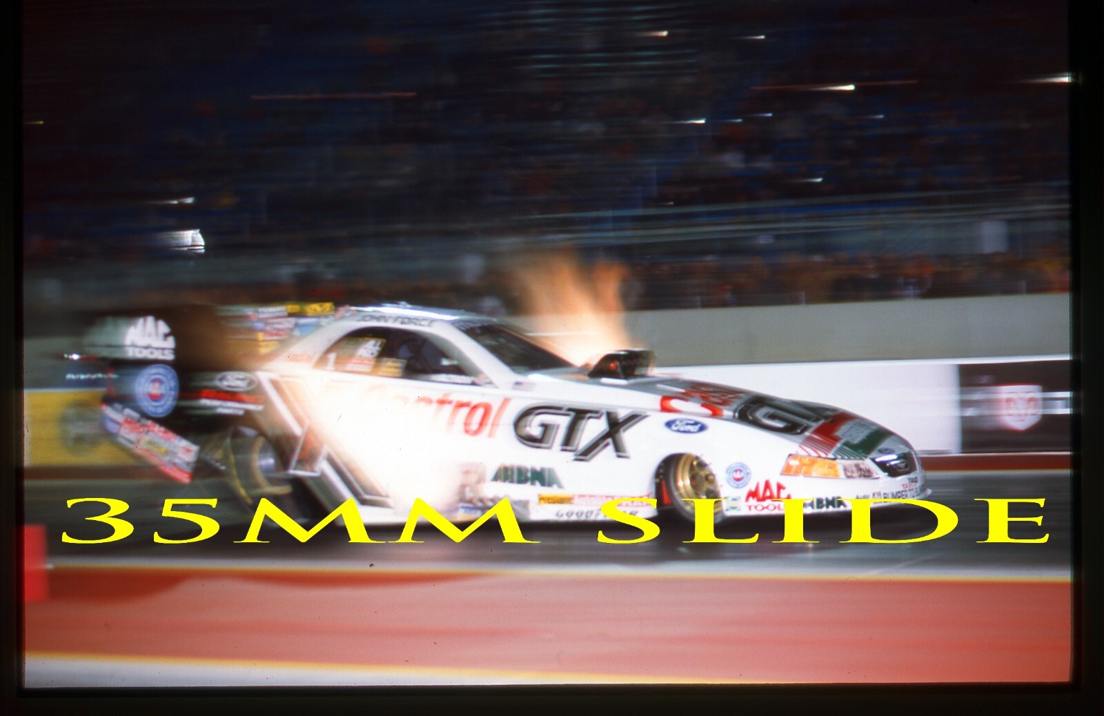 35MM NHRA SLIDE - JOHN FORCE CASTROL FUNNY CAR NIGHT FLAMES #RG6 | eBay