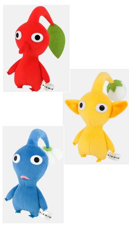 Pikmin Blue Pikmin Yellow Pikmin Plush Toy Set with Nintendo Store ...